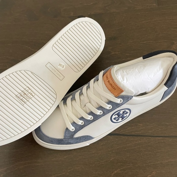 Tory Burch | Shoes | Tory Burch Signature Tlogo Suede And Calf Leather ...